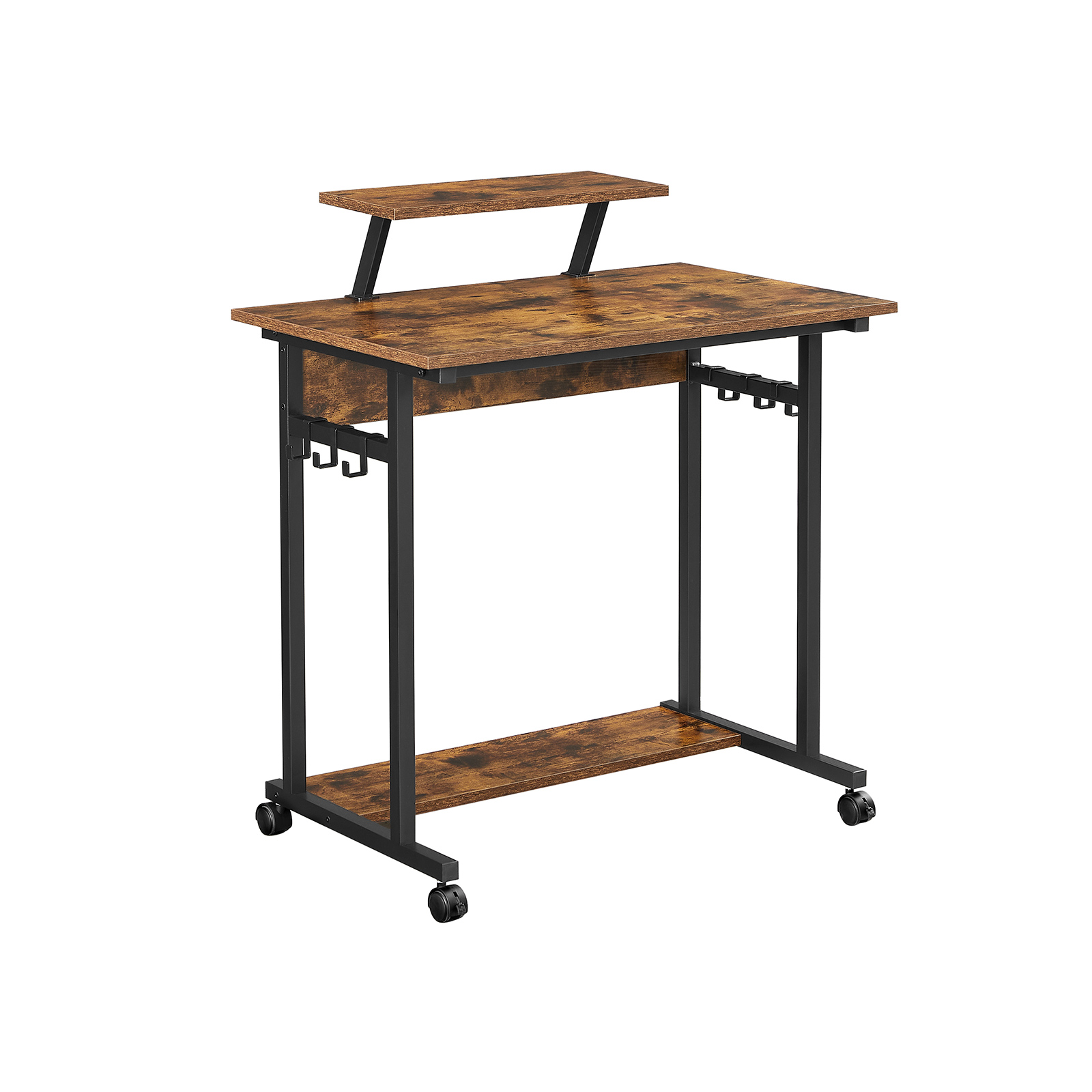 Computertisch mit Rollen 80 x 50 cm | SONGMICS